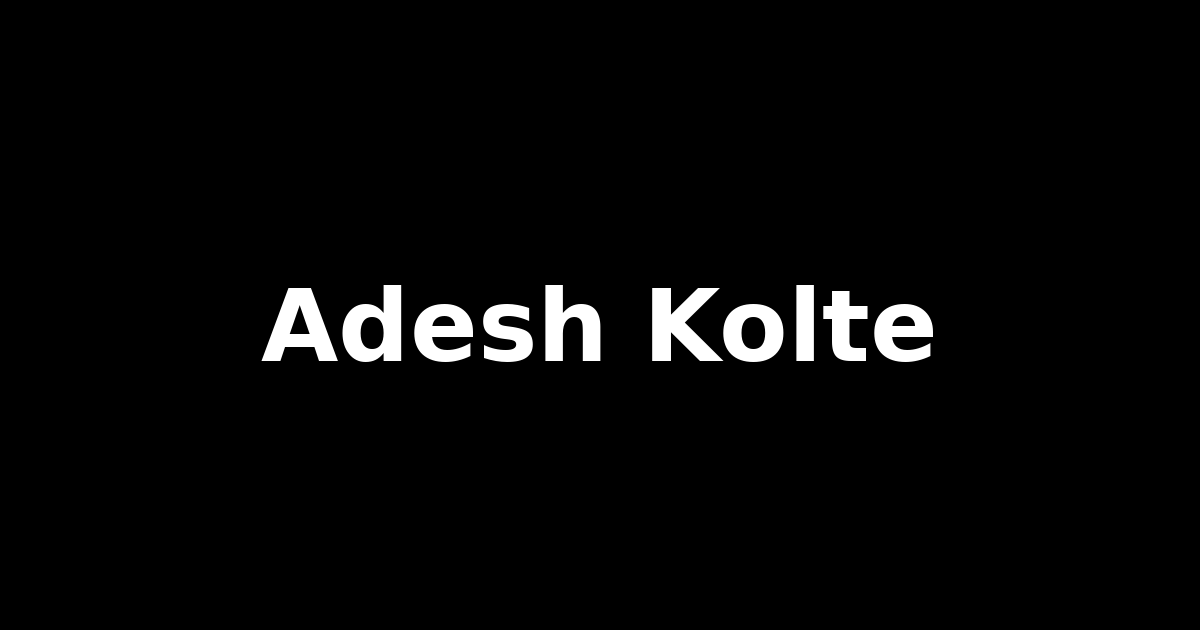 Adesh Kolte